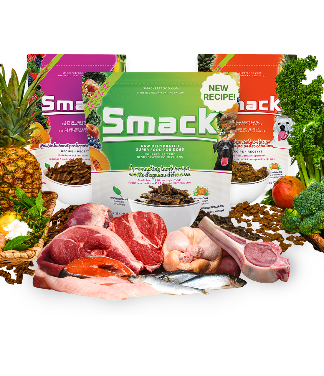 Smack Pet Food - 5-STAR RATED - Whole Raw Foods | Kibble Convenience ...