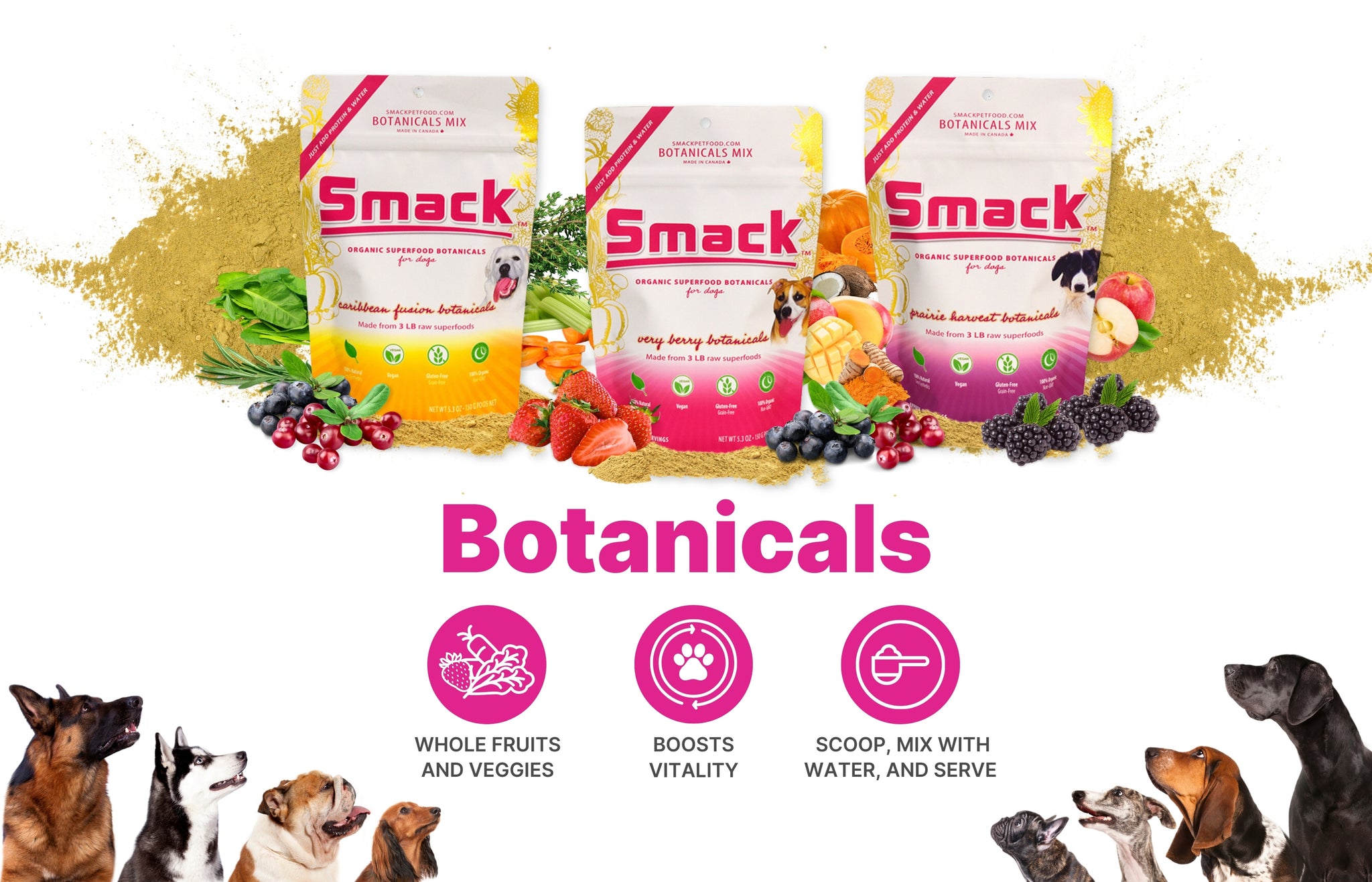 Botanicals Organic Superfood for Pets | Raw Diet Supplements – Smack ...