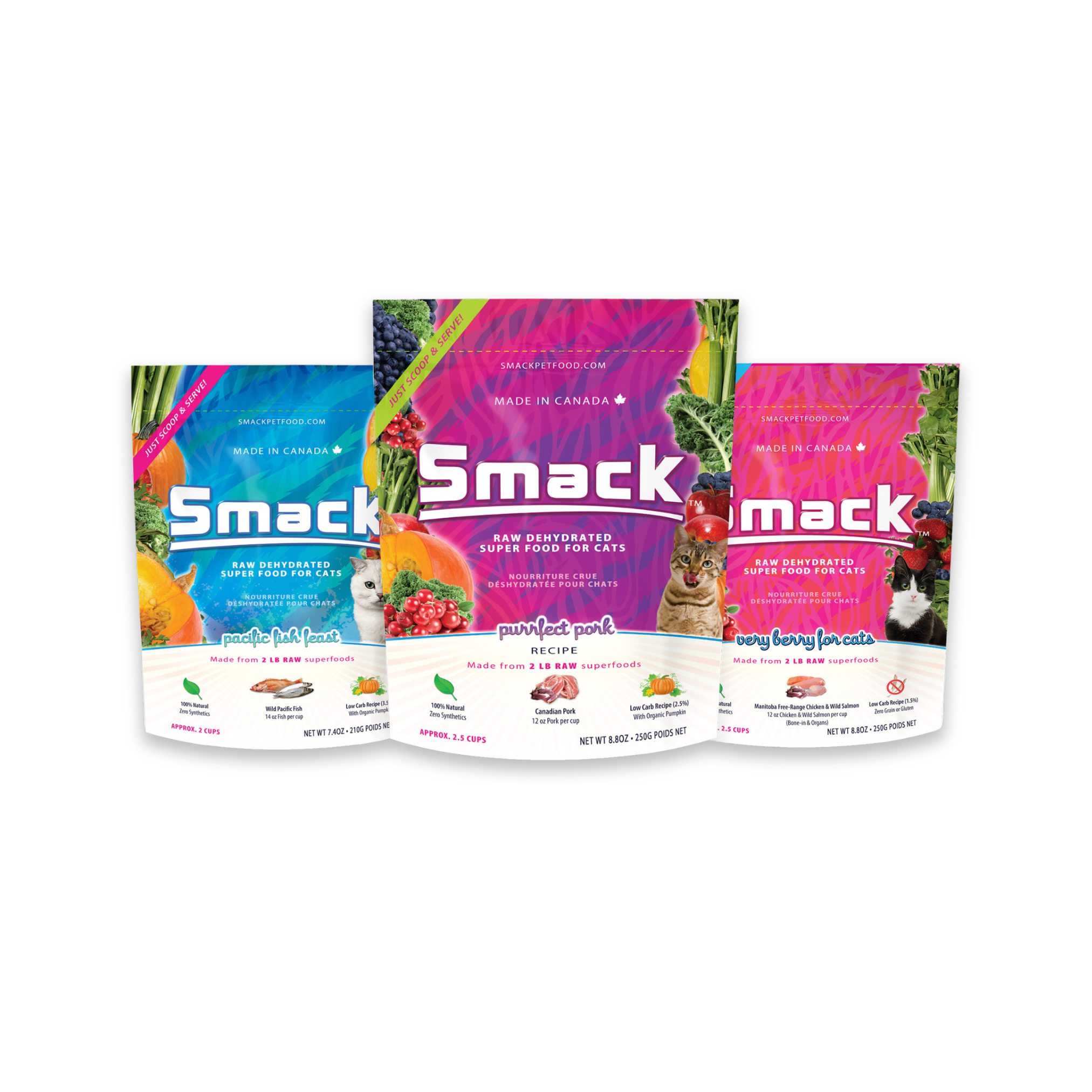 Smack Pet Food - 5-STAR RATED - Whole Raw Foods | Kibble Convenience ...
