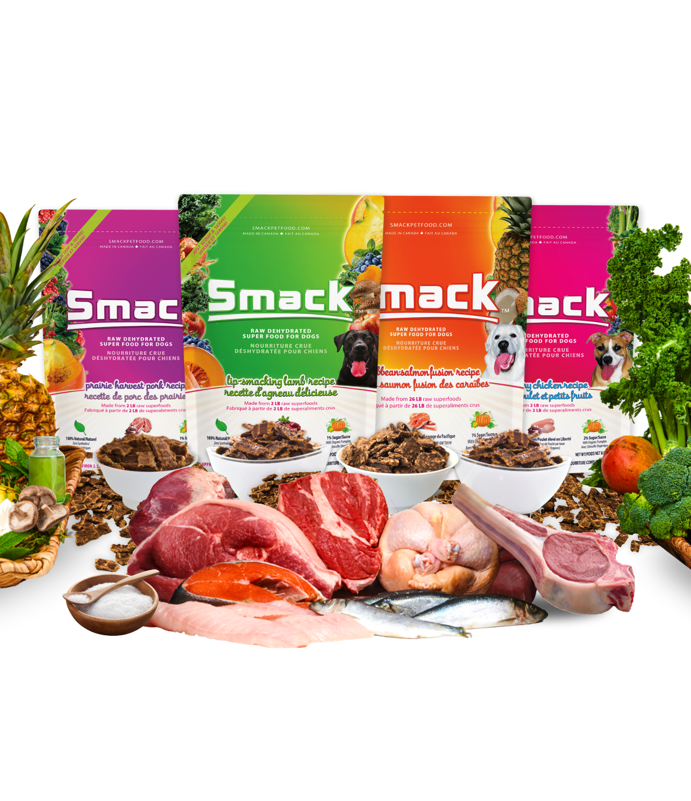 Smack Pet Food - 5-STAR RATED - Whole Raw Foods | Kibble Convenience ...